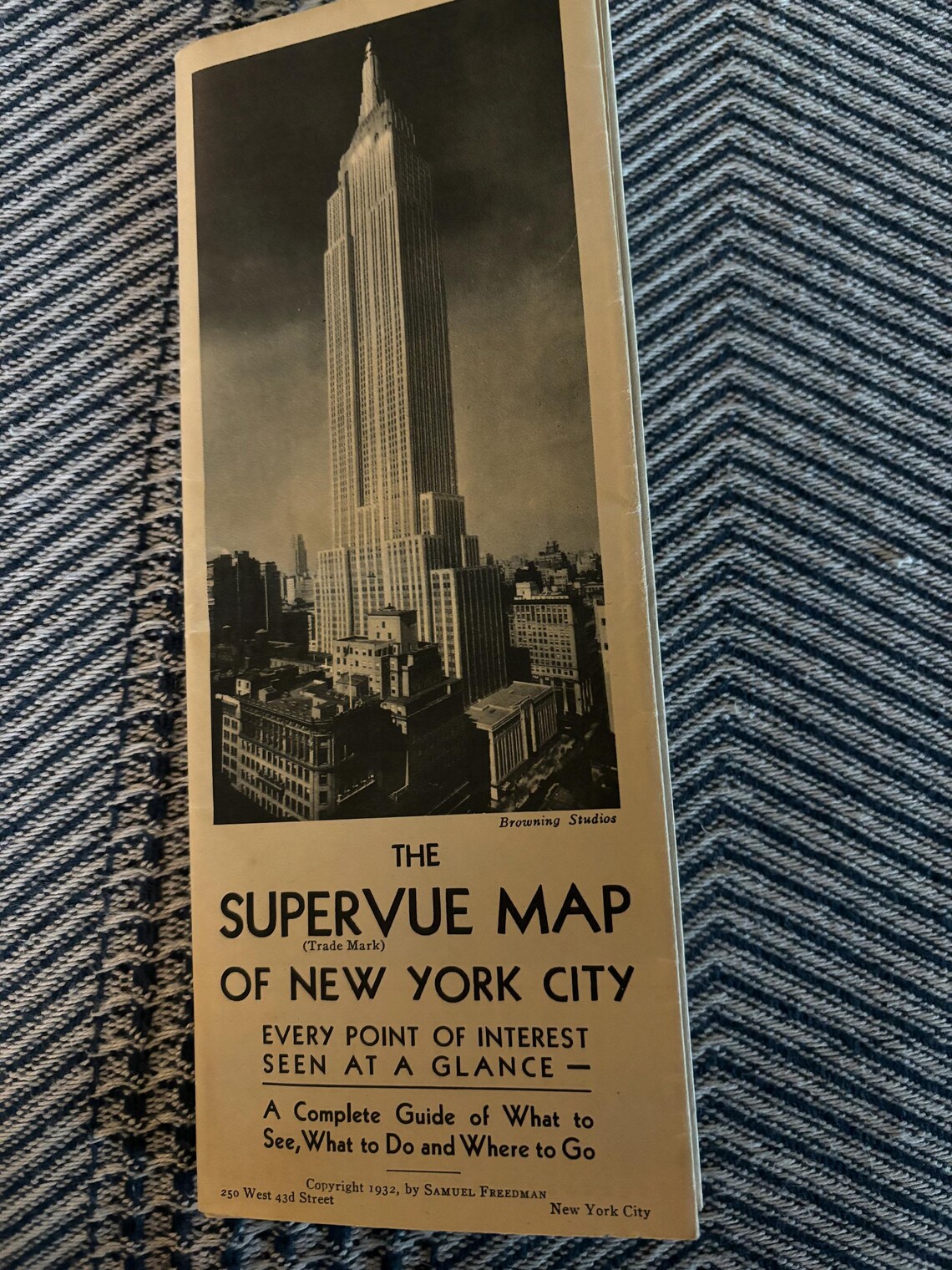Folding Supervue Map of New York City - Etsy