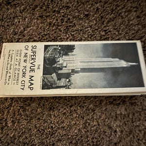 Folding Supervue Map of New York City - Etsy