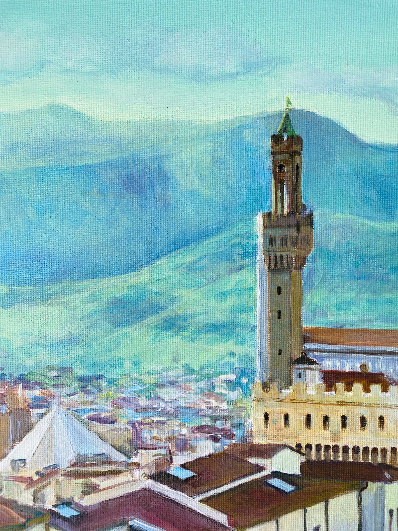 Original Acrylic Painting on Canvas Florence - Etsy