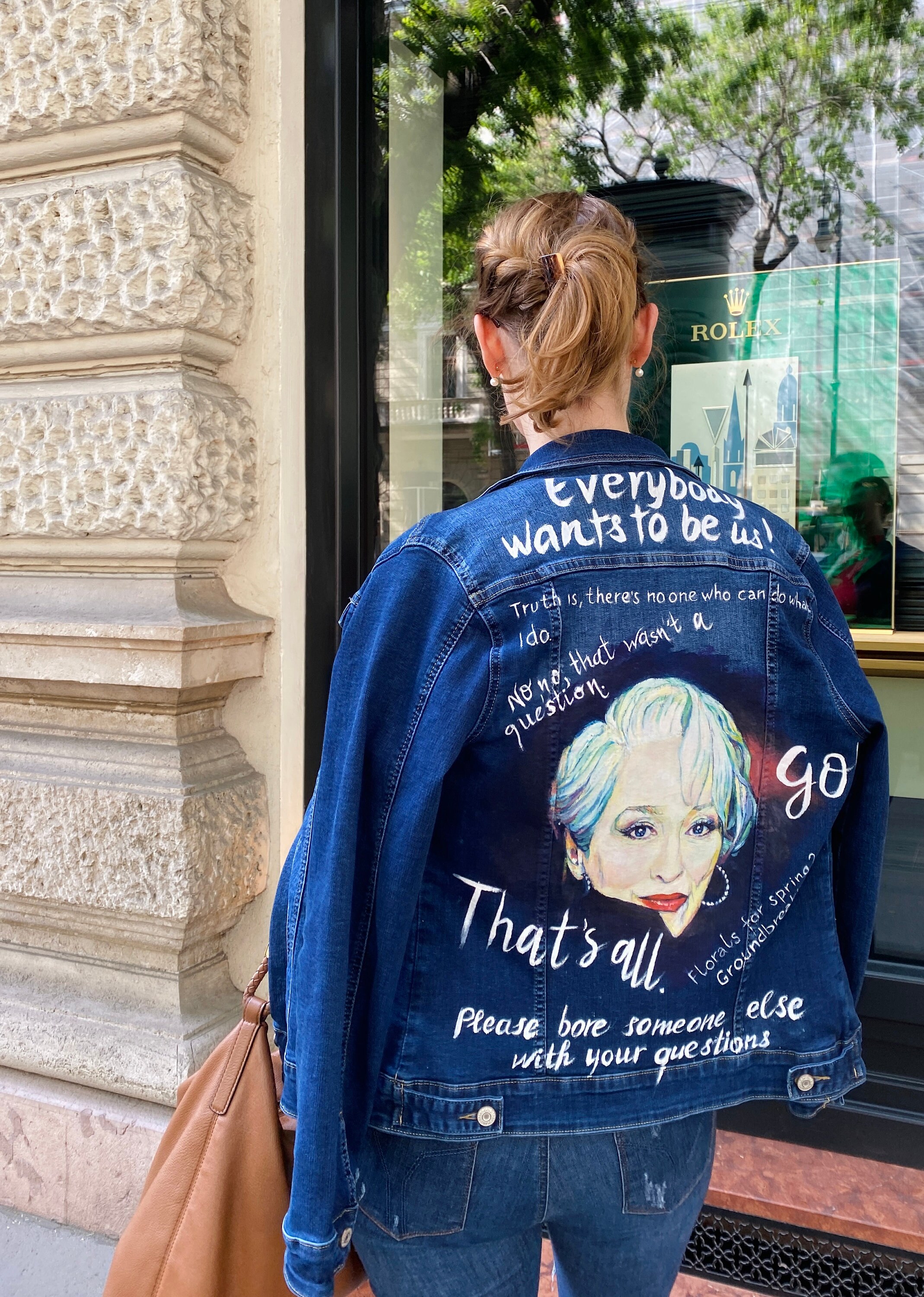 Custom Painted Denim Jacket With Portrait - Etsy