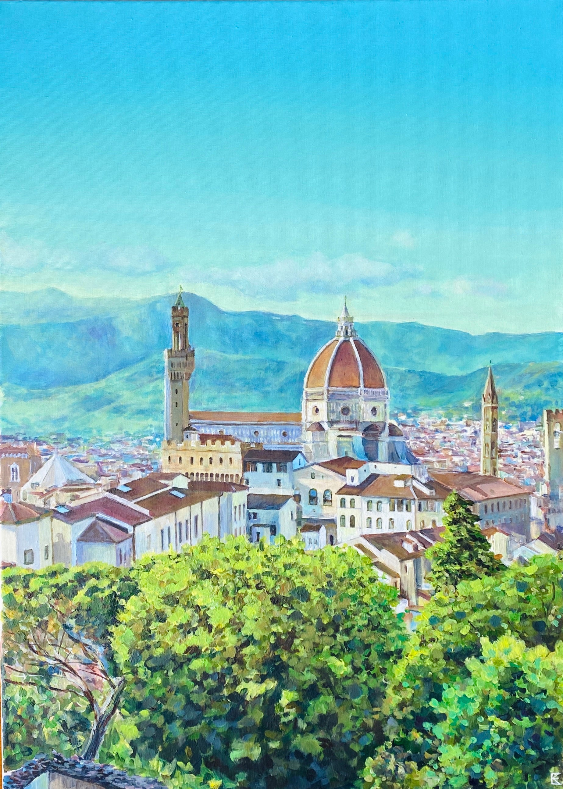 Original Acrylic Painting on Canvas Florence - Etsy