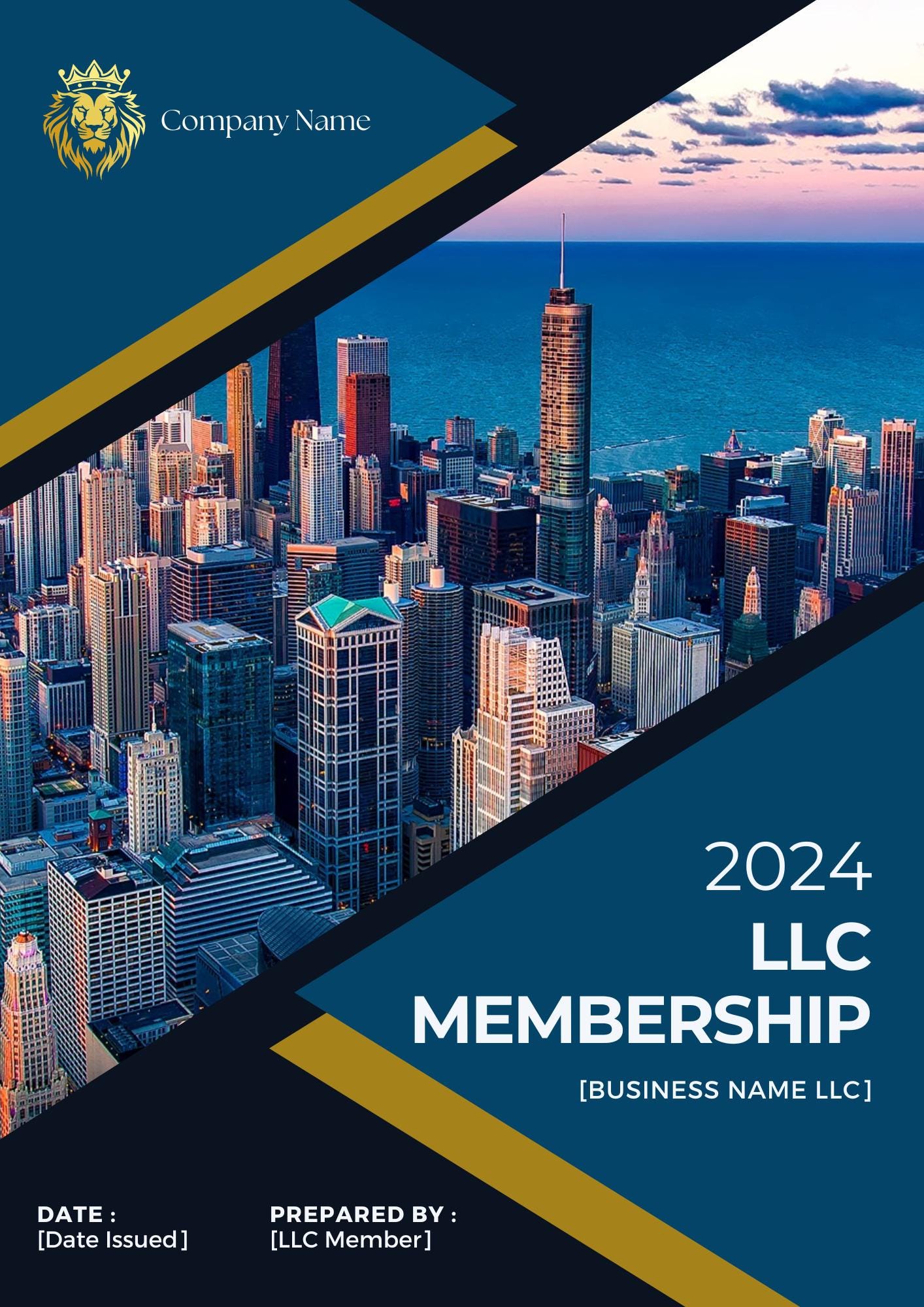 LLC Membership Certificate - Horizontal - Etsy