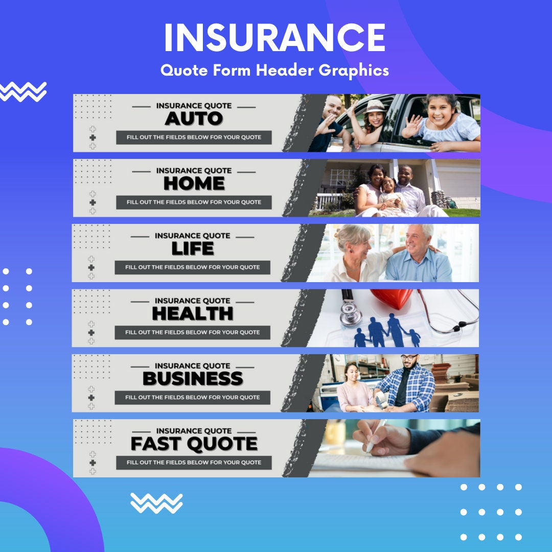 Insurance Website Canva Template With Customizable Quote Form - Etsy
