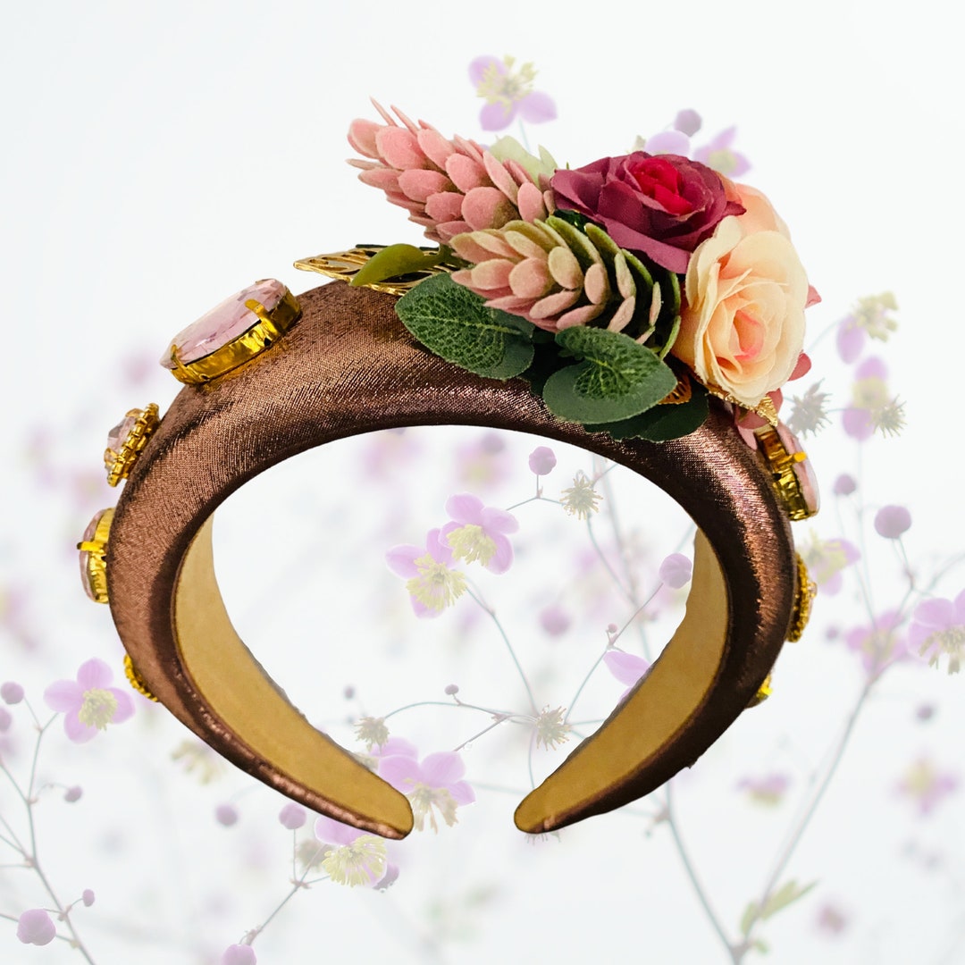 Ruby Headband-headpiece Crown-flower Crown-wedding Crown-wedding ...