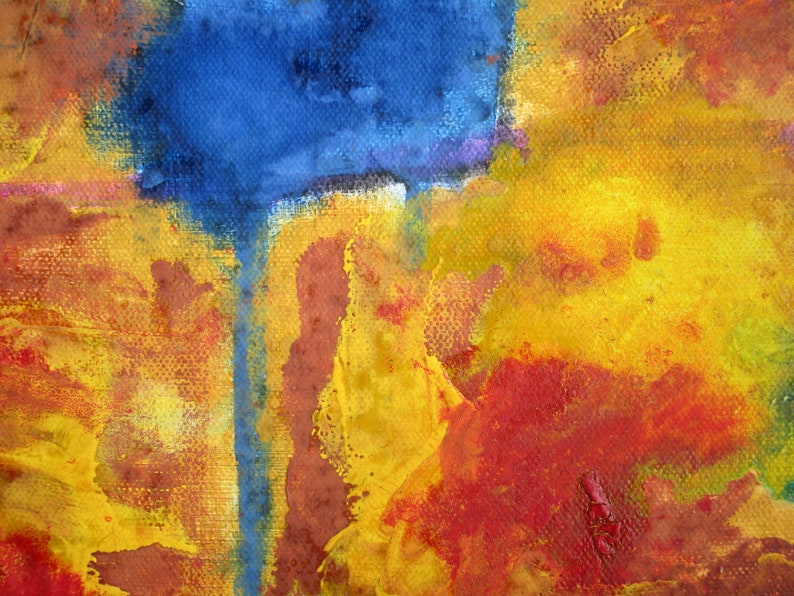 Climate Change Global Warming. Impressionist Modern Abstract. Acrylic ...