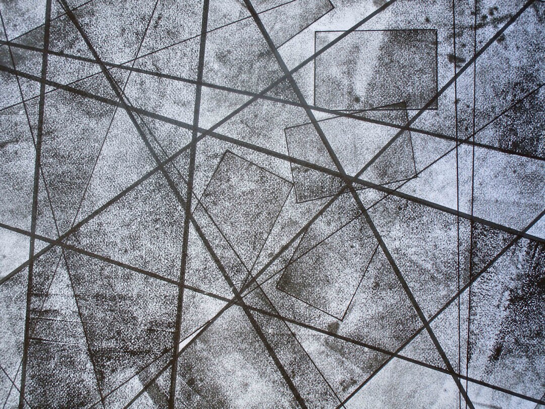 Black Lines Intersecting Parallel Lines With Rectangles, Made With ...