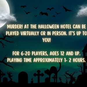 Murder! at the Halloween Hotel A Monstrously Silly Murder Mystery Game ...