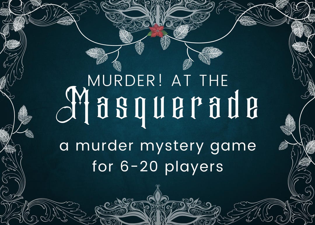 Murder! at the Masquerade | Murder Mystery Game | Digital Download ...