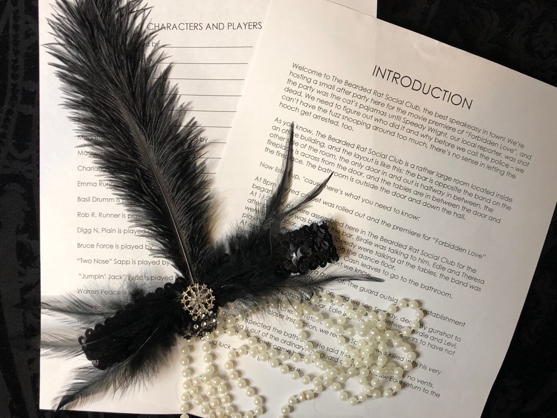 Murder at the Speakeasy A Murder Mystery Game for 6-20 - Etsy