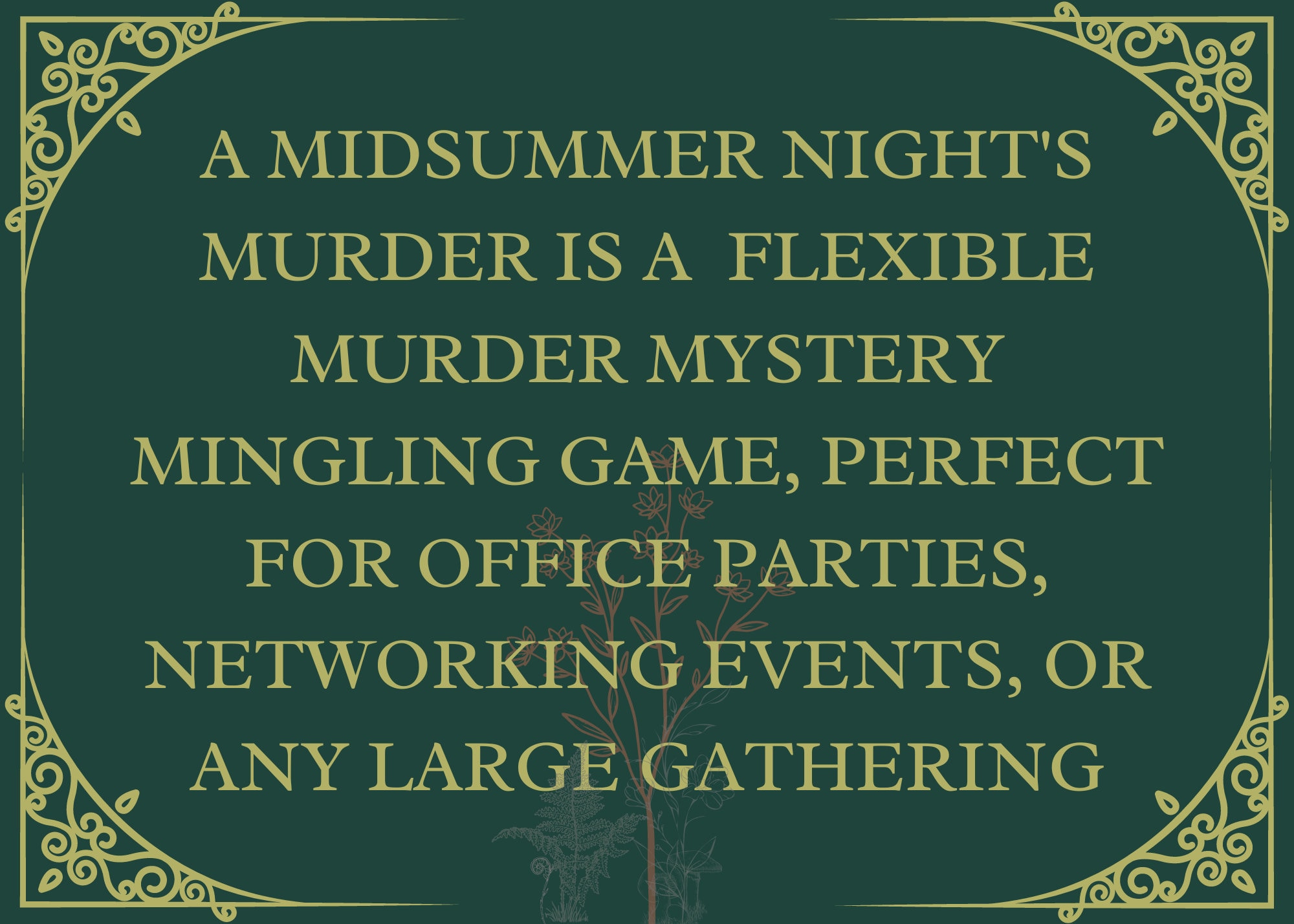 A Midsummer Night's MURDER A Shakespearean Murder Mystery Game for 15 ...