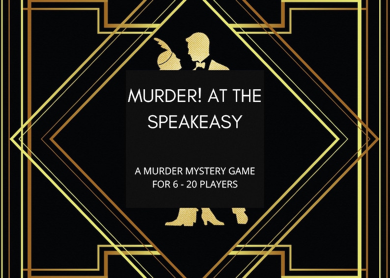 Murder at the Speakeasy A Murder Mystery Game for 6-20 - Etsy