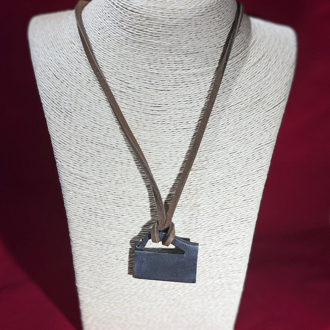 Hand Forged Fire Steel Pendant; Fire Starting Pendant - Etsy