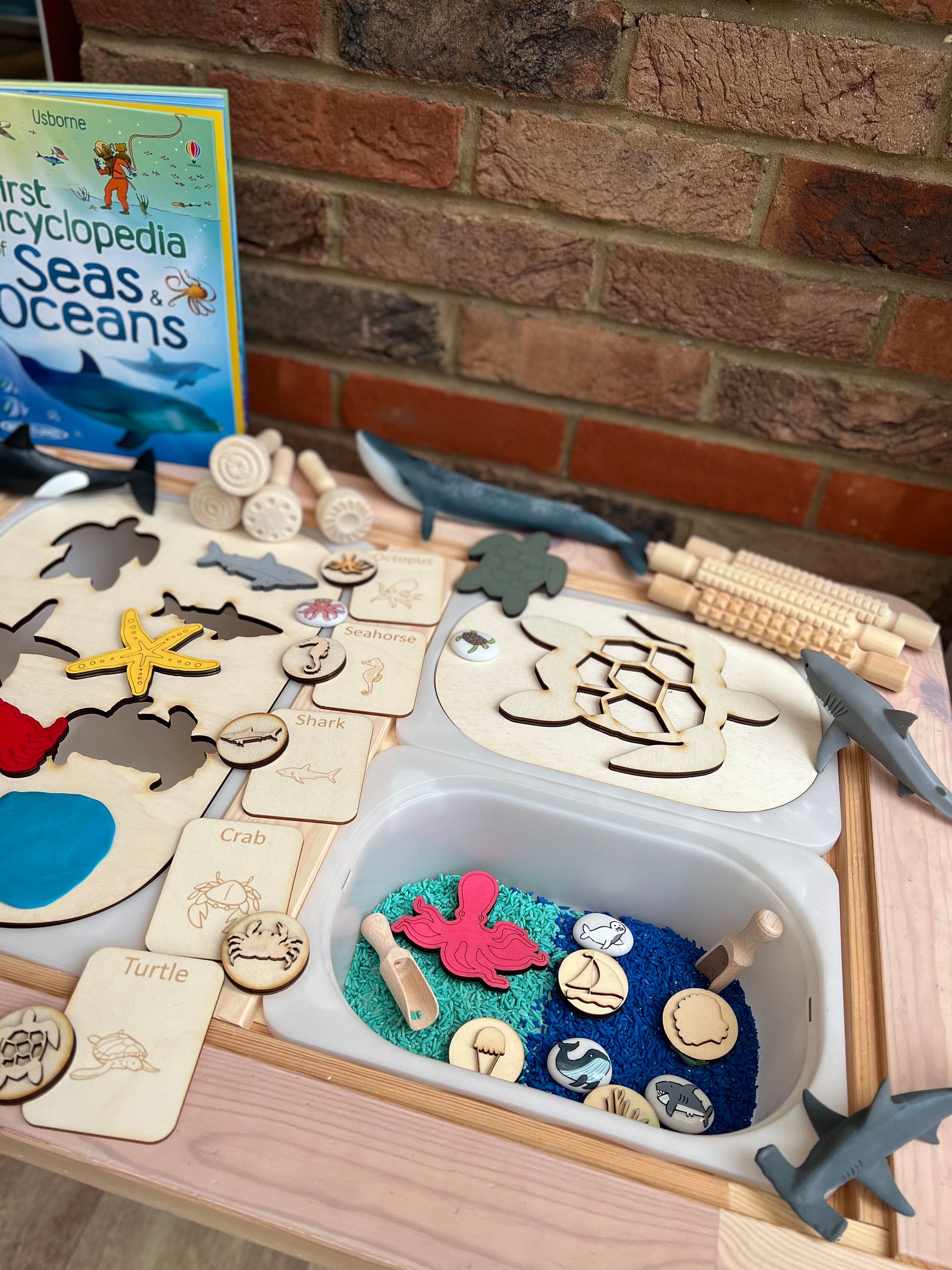Under the Sea Sensory Play Set Up Montessori Learning Wooden - Etsy UK