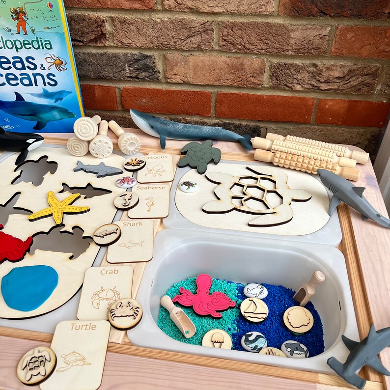 Under the Sea Sensory Play Set Up Montessori Learning Wooden - Etsy UK