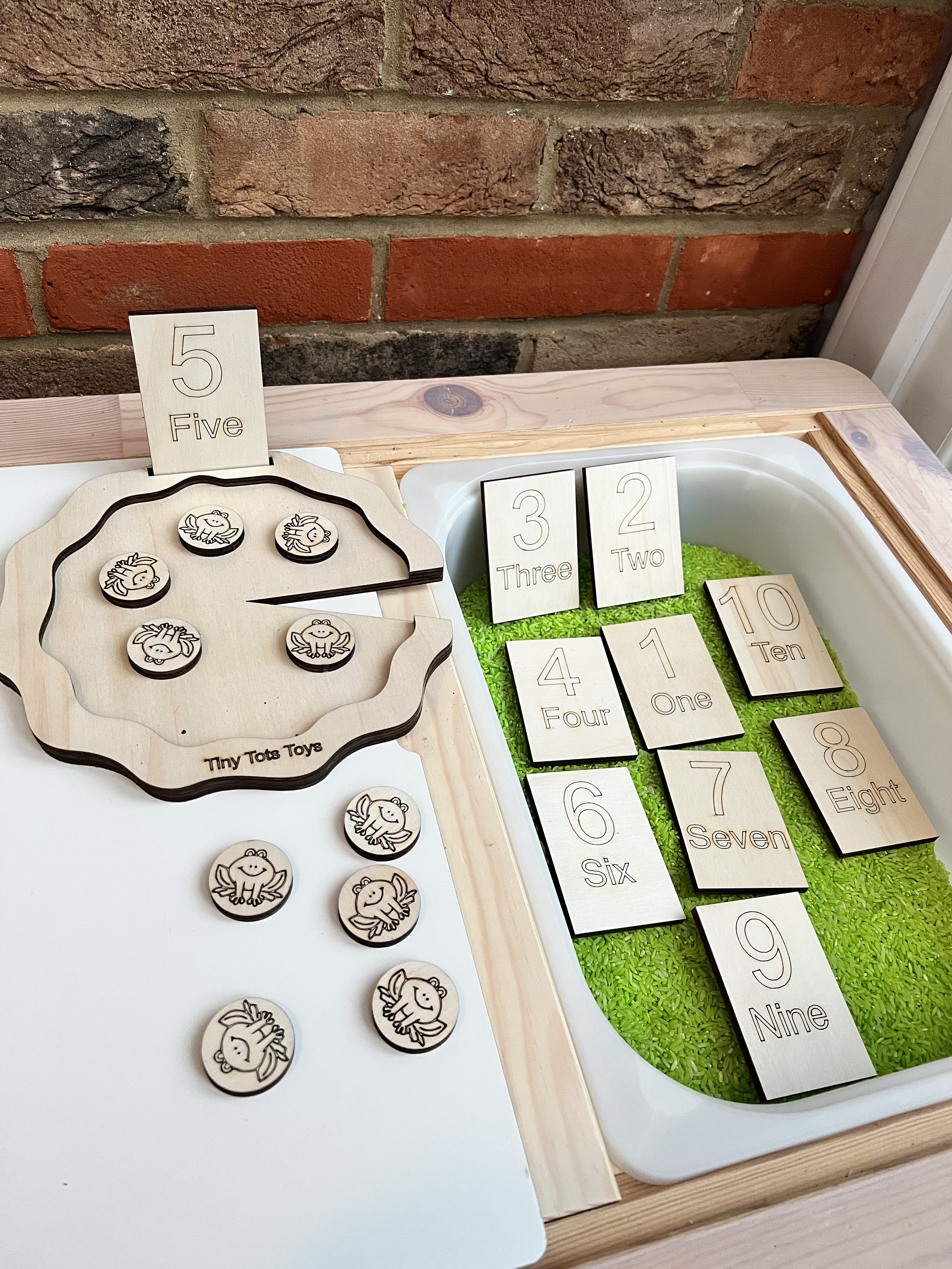 Wooden Counting Boards Counting Discs Wooden Number Boards | Etsy UK