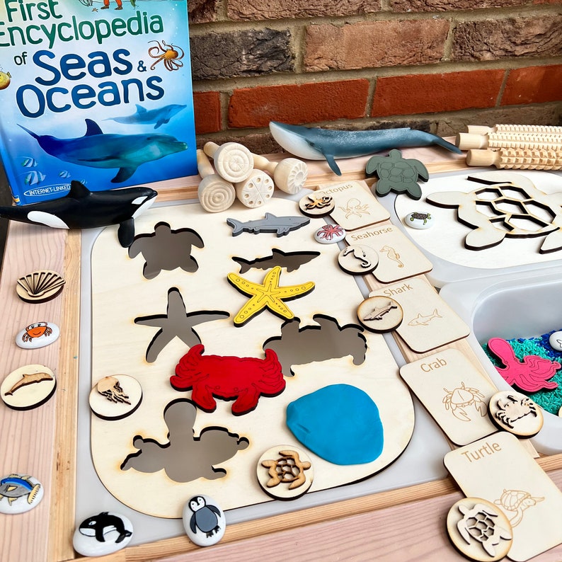Under the Sea Sensory Play Set Up Montessori Learning Wooden - Etsy UK