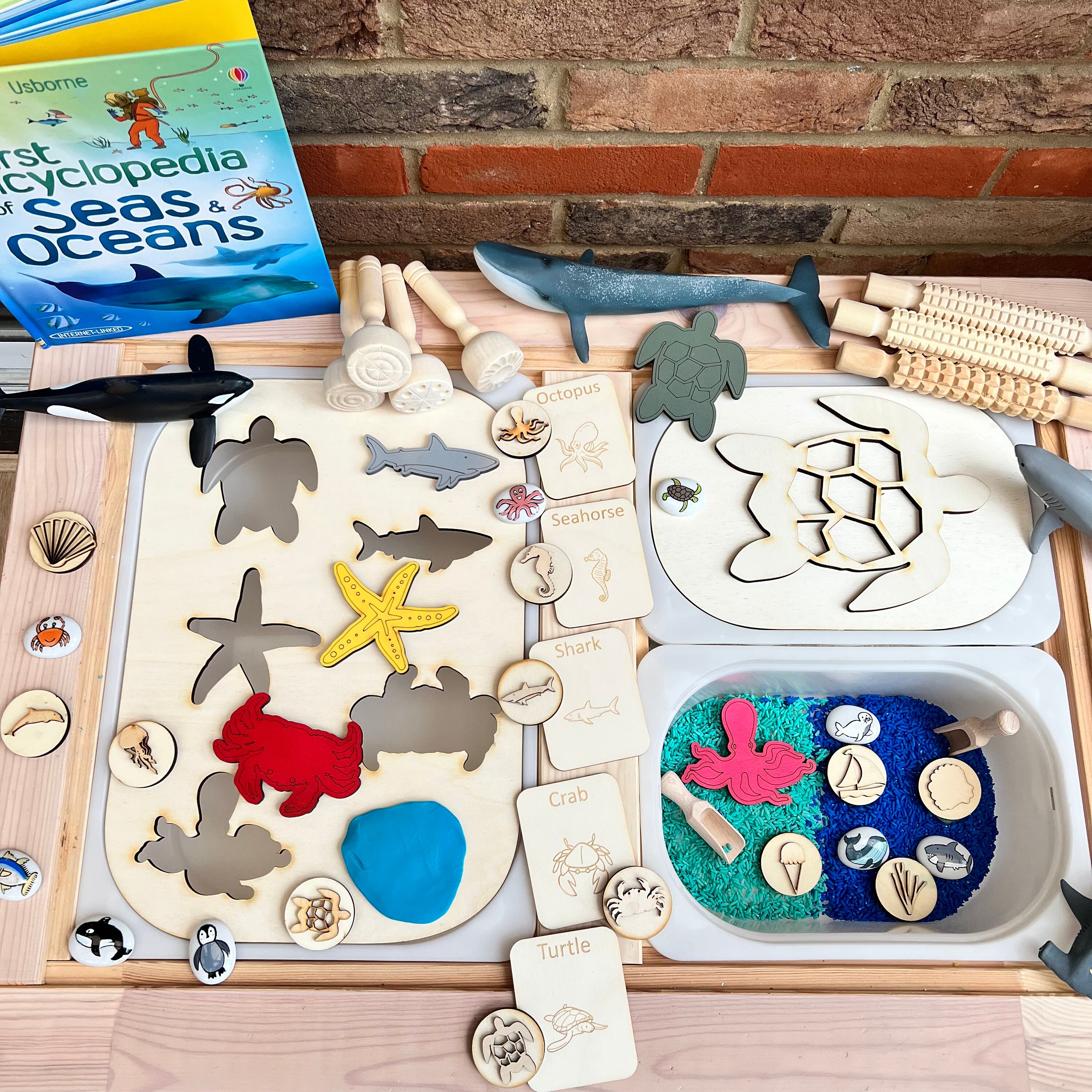 Under the Sea Sensory Play Set Up Montessori Learning Wooden - Etsy UK