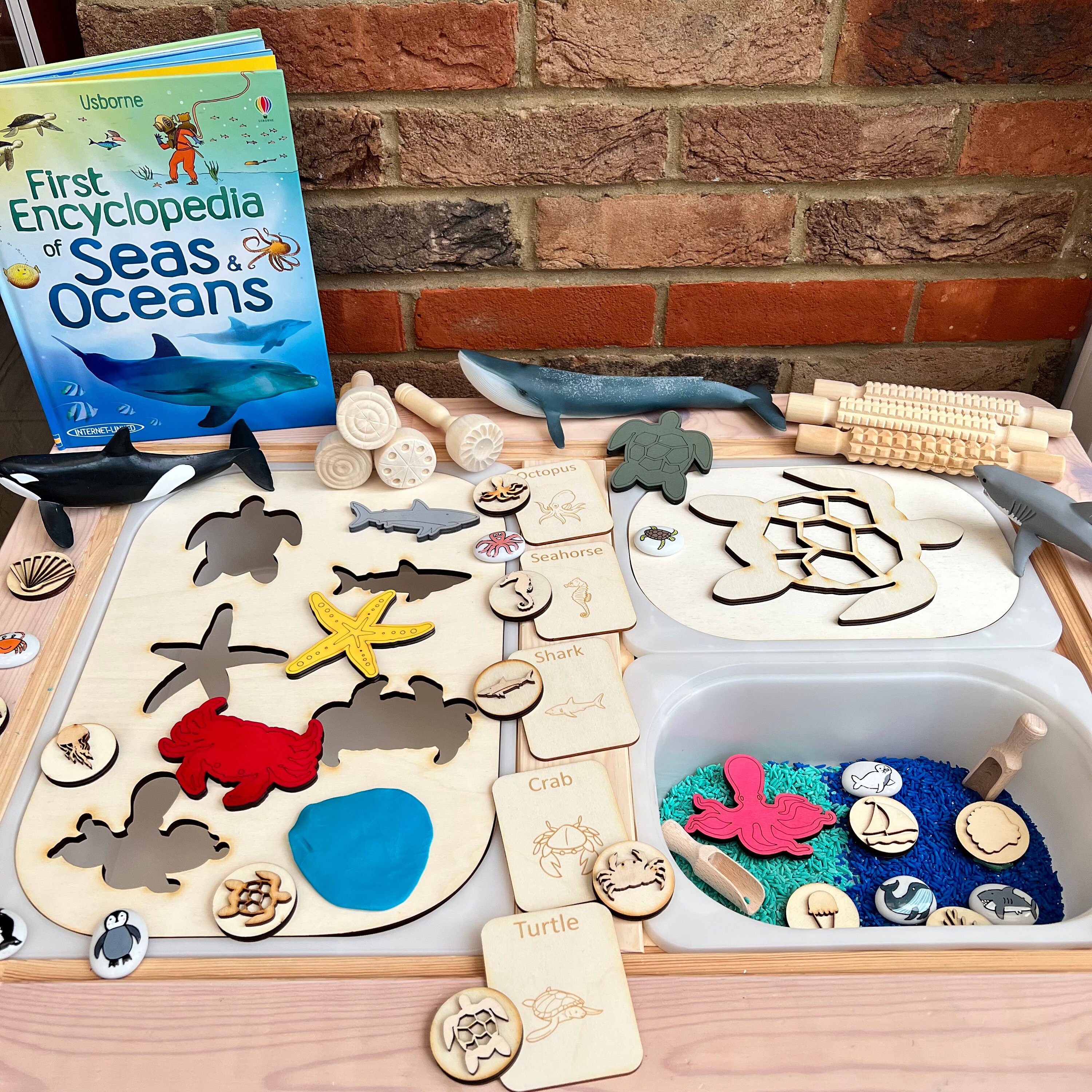 Under the Sea Sensory Play Set Up Montessori Learning Wooden - Etsy UK