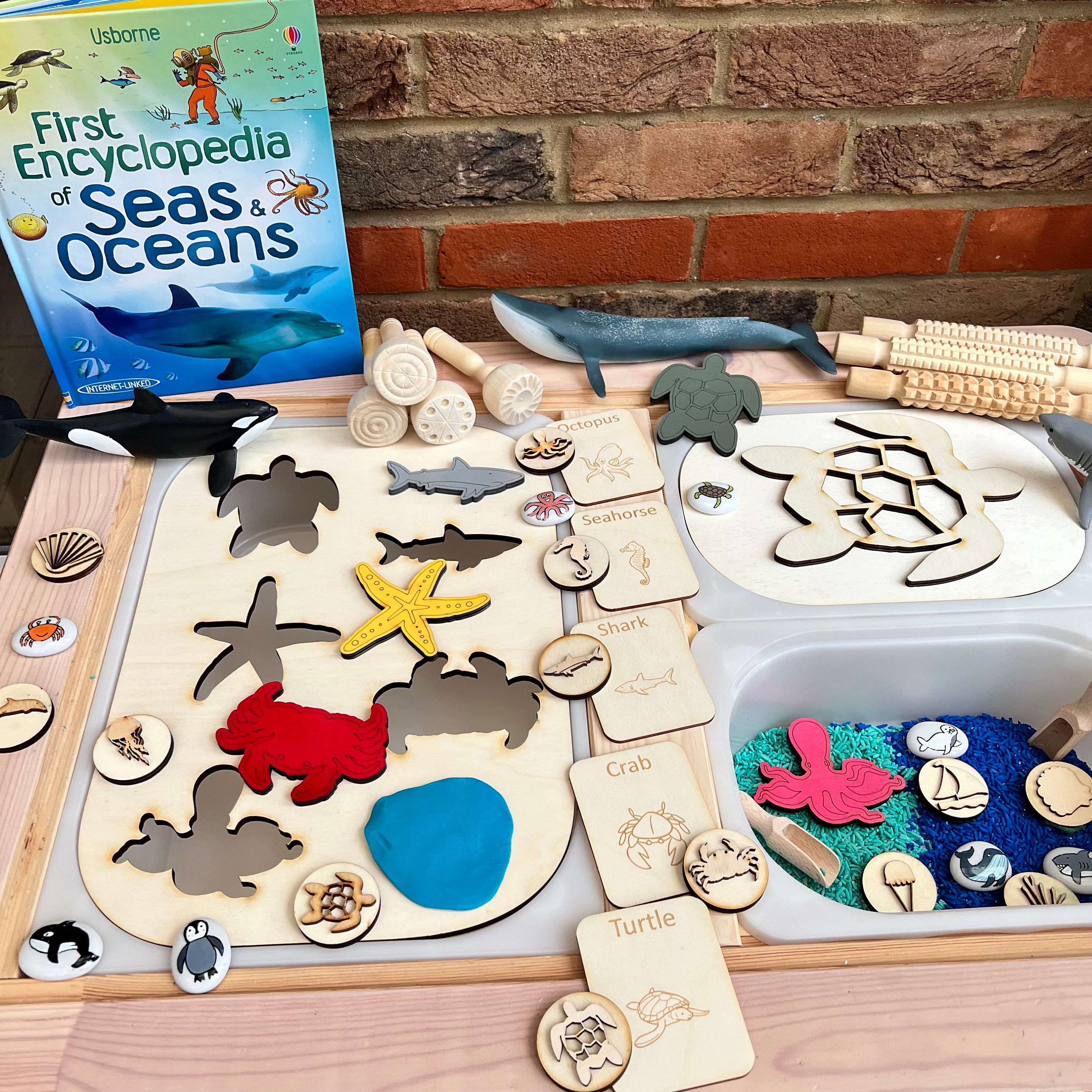 Under the Sea Sensory Play Set Up Montessori Learning Wooden - Etsy UK
