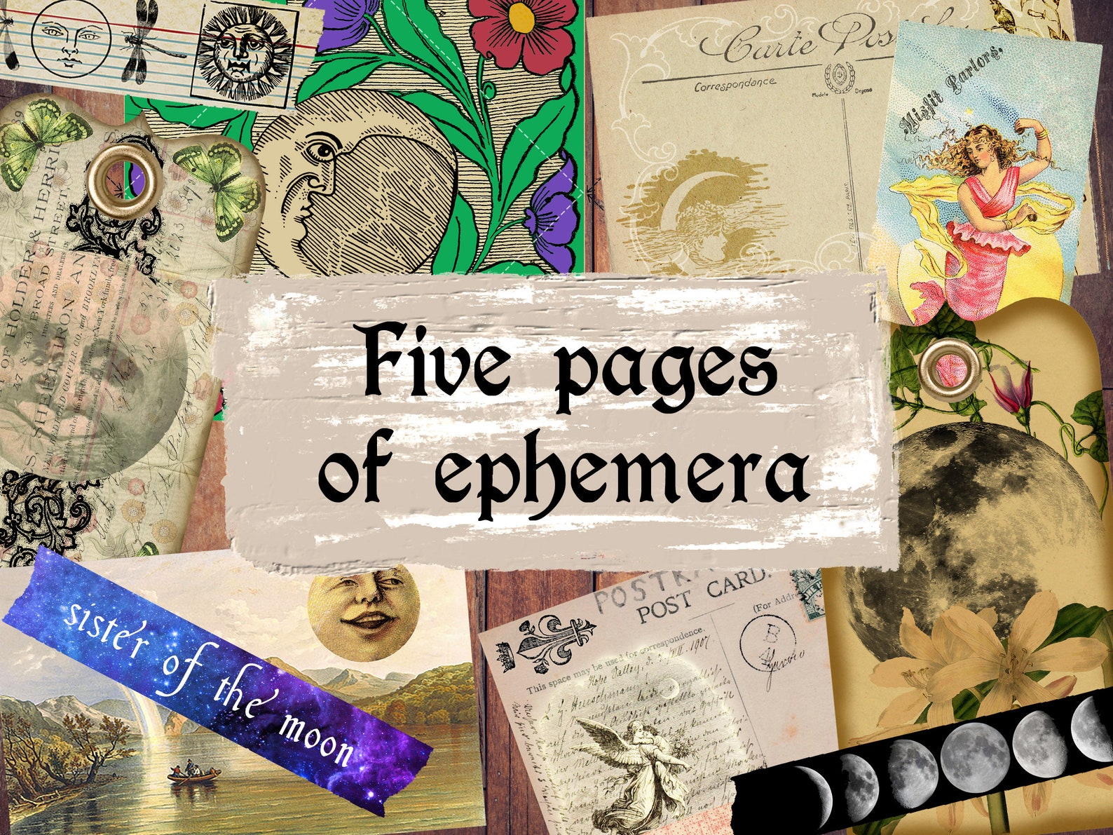 24 Moon Magick Pages Printable Book of Shadows Grimoire - Etsy