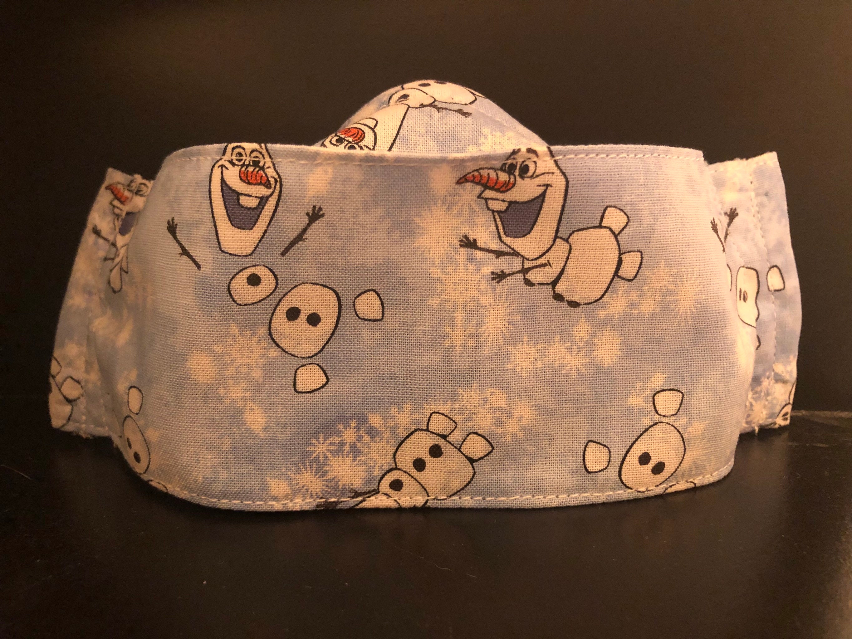 Olaf Frozen 3D Origami Anti Fog Mask with nose wire and | Etsy