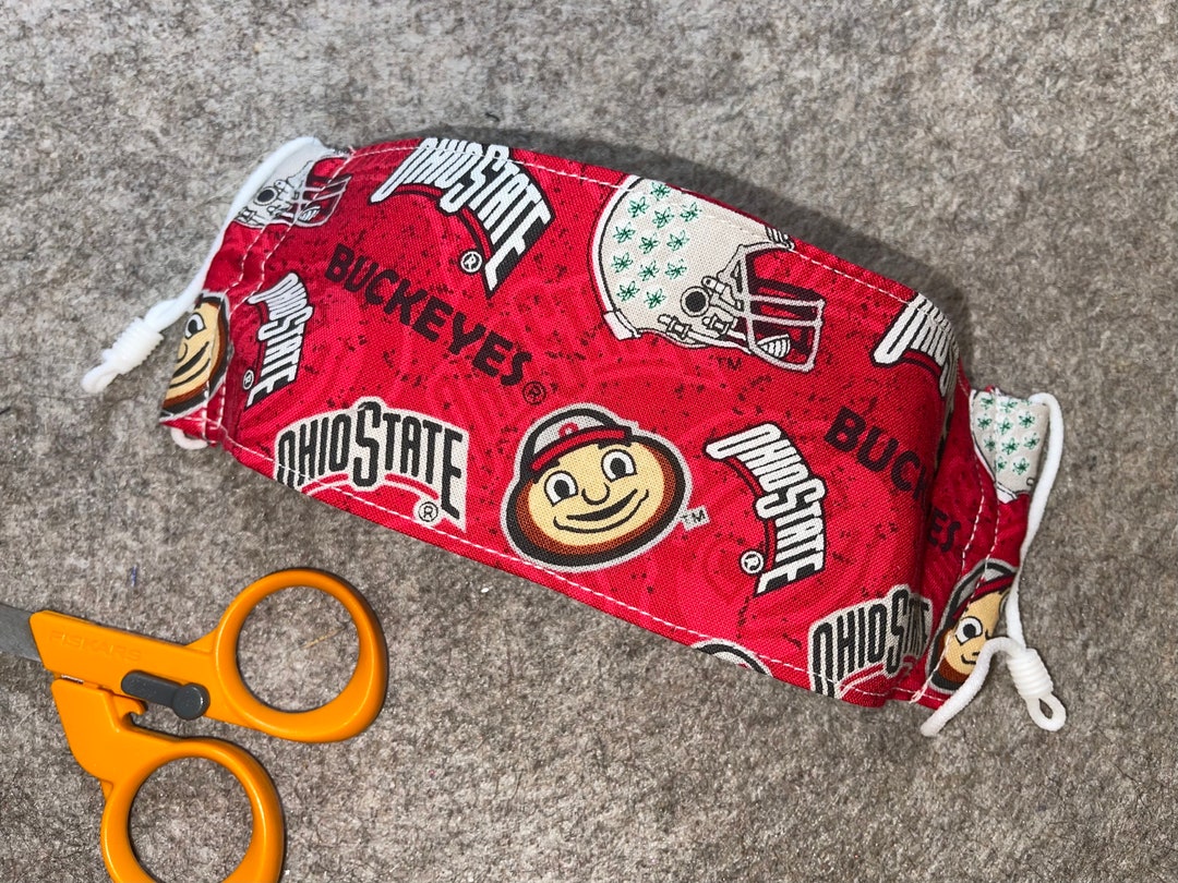 Ohio State Buckeyes 3D Origami Anti Fog Mask With Nose Wire and ...