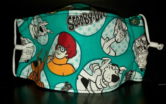 Scooby Doo 3D Origami Anti Fog Mask With Nose Wire and | Etsy