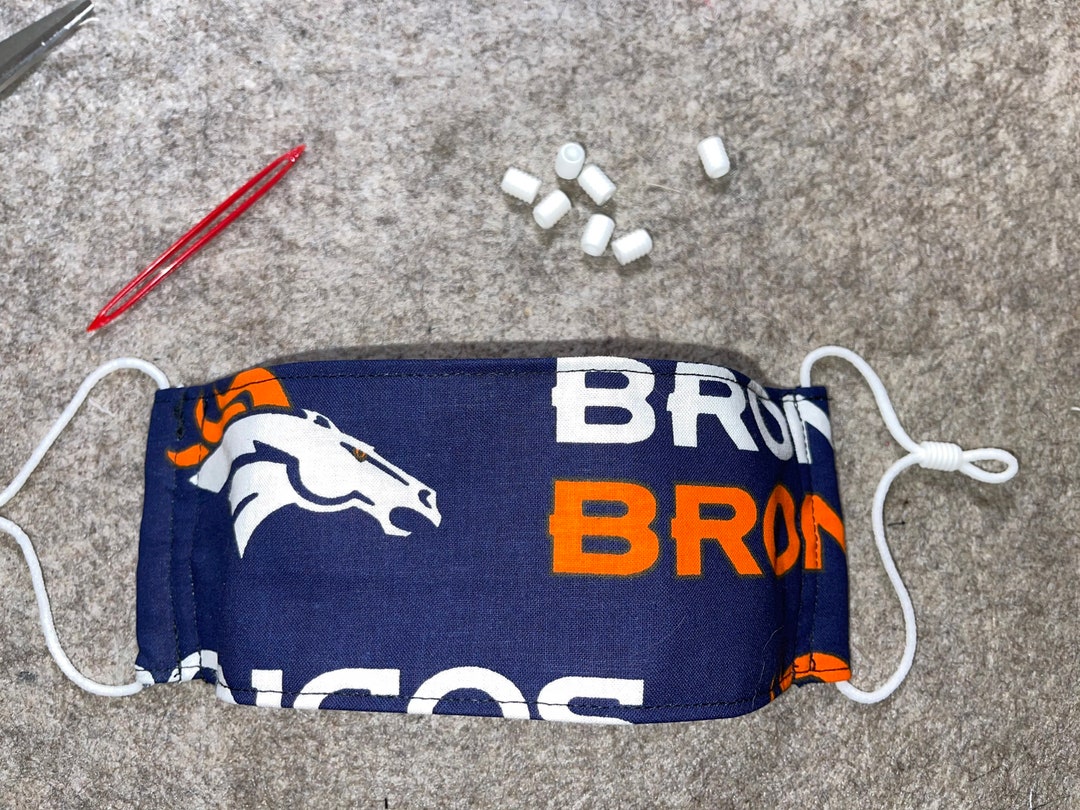 Denver Broncos 3D Origami Anti Fog Mask With Nose Wire and Adjustable ...