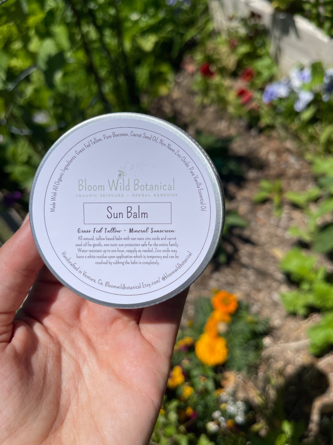 Tallow Mineral Sun Balm-grass Fed Tallow + Zinc - Etsy