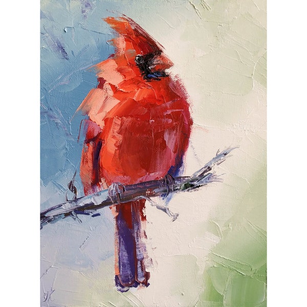 Cardinal Painting - Etsy