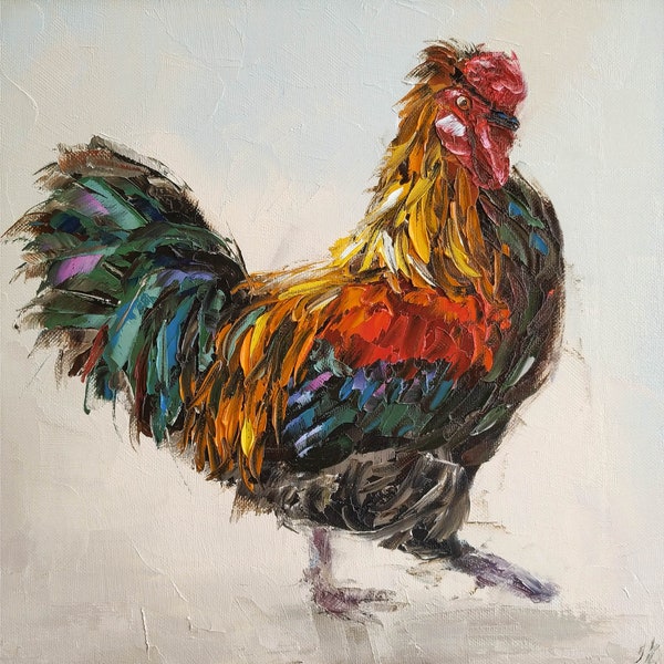 Rooster Artwork - Etsy