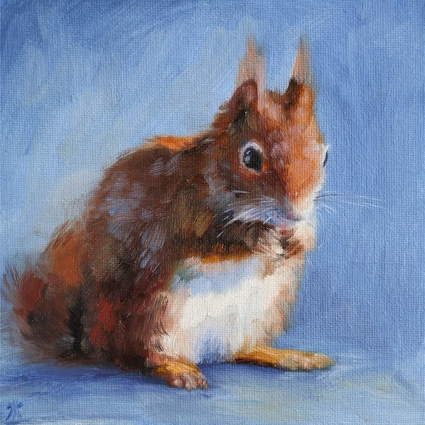 Squirrel Artwork - Etsy