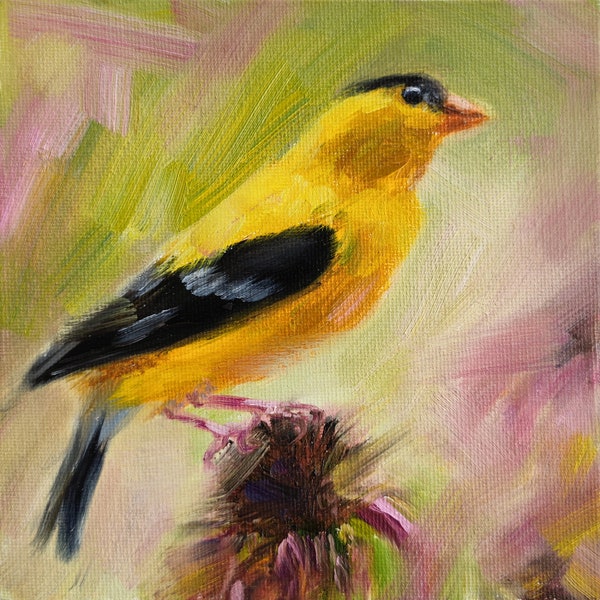 Goldfinch Painting - Etsy