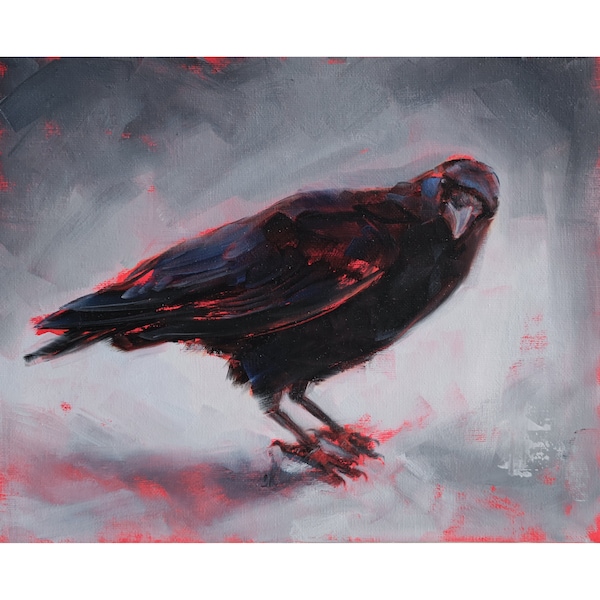 Raven Artwork Etsy