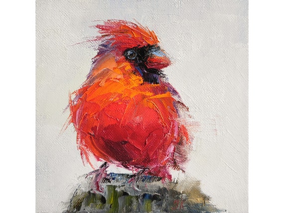 Cardinal Bird Paintings