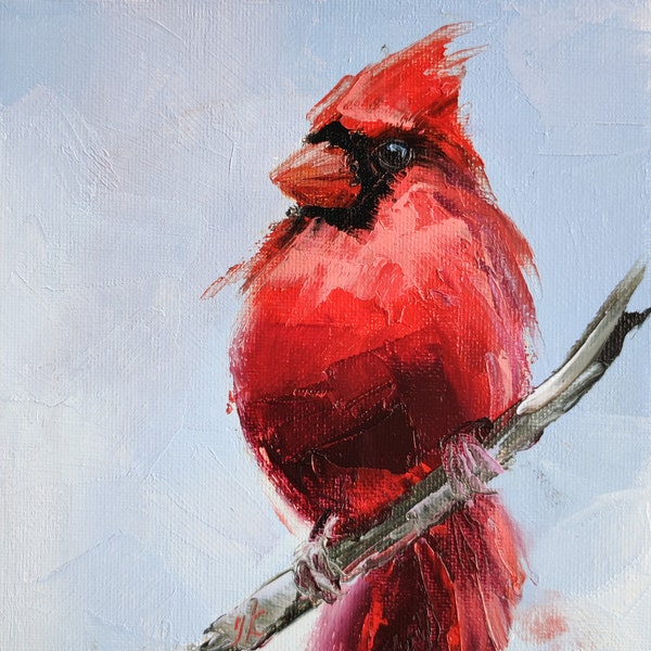 Cardinal Painting - Etsy