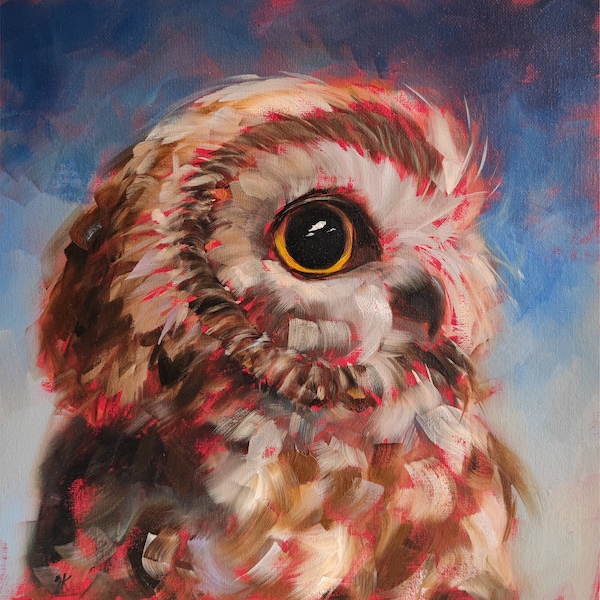 Contemporary Owl Art - Etsy