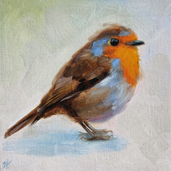Robin Painting - Etsy