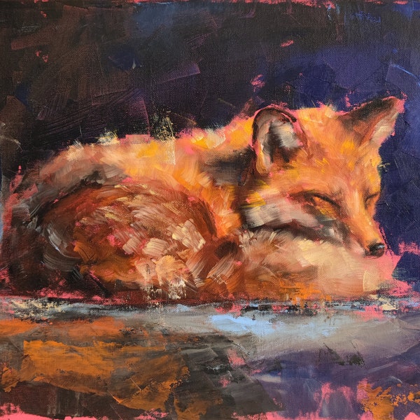 Fox Painting - Etsy
