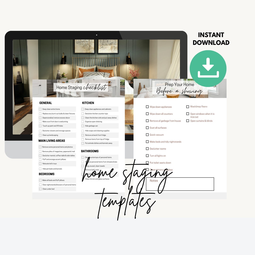 Home Staging Templates | Showing Template | Realtor | Interior Designer ...