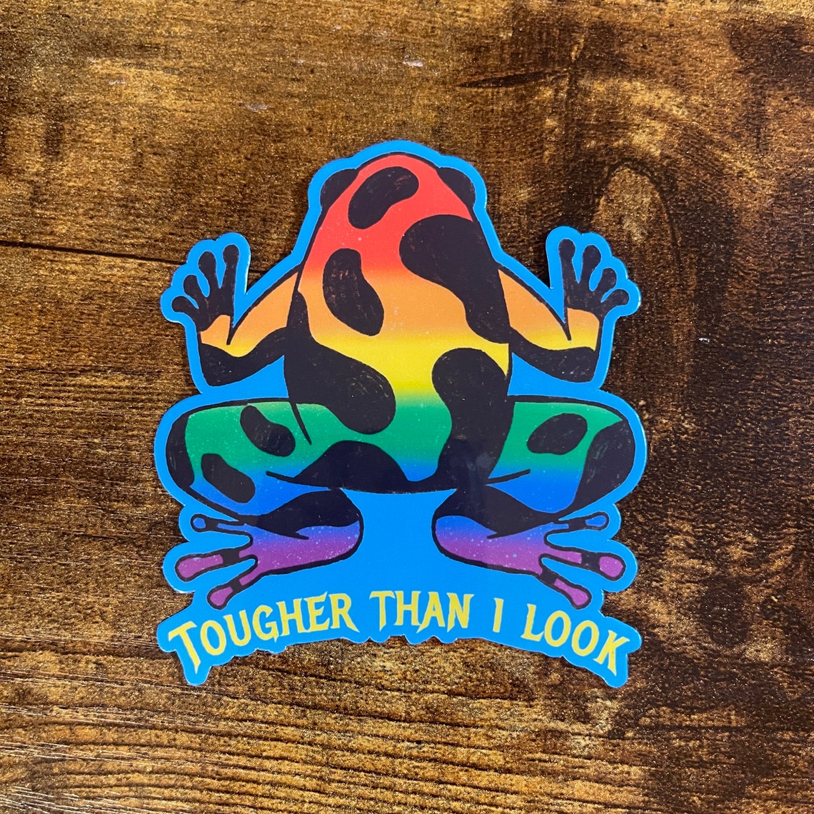 LGBT Pride Flag Frog Stickers, for Laptop, Water Bottles, Pride Flag ...
