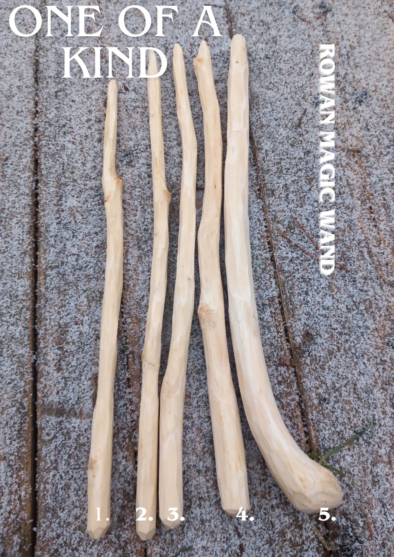 Rowan Wood Wand, One of A Kind, Real Magic Wand, Wizard Wand, Spell ...