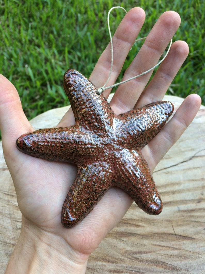 Handmade Sea Star Ornament Handmade Starfish Pottery | Etsy