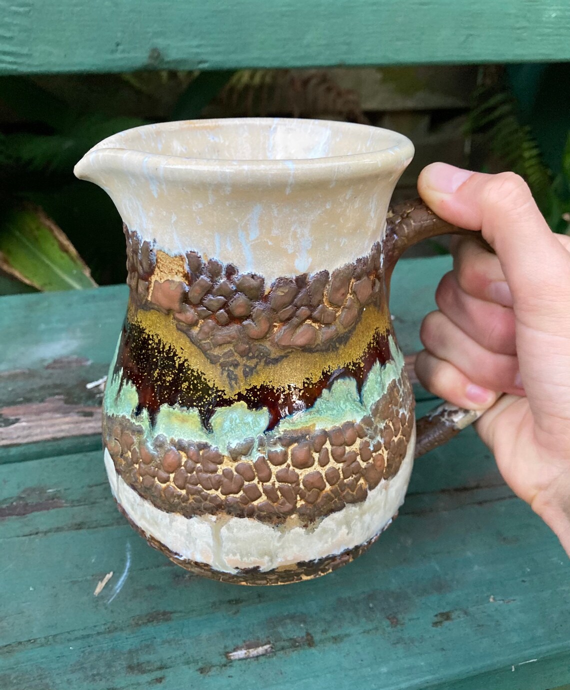 Earth Strata Wheelthrown Pitcher Handmade Pottery Pitcher | Etsy