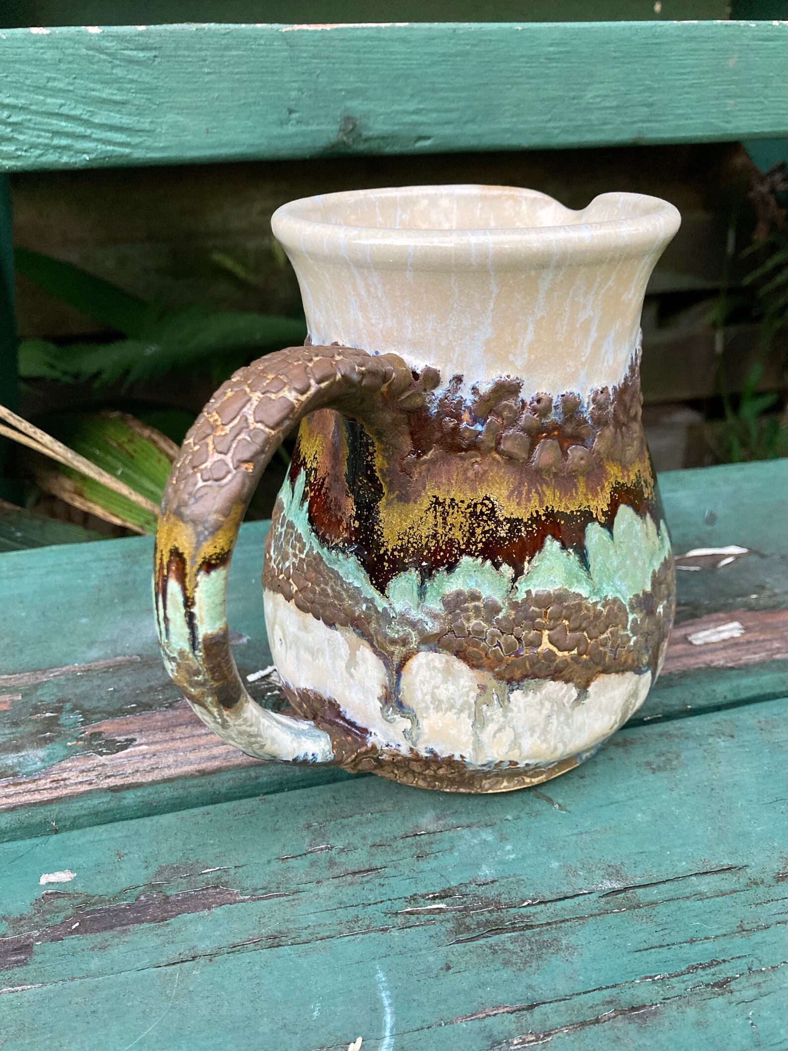 Earth Strata Wheelthrown Pitcher Handmade Pottery Pitcher | Etsy