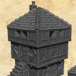 Easefare Carpenter's House Medieval Terrain 3D Printed PLA Plastic - Etsy