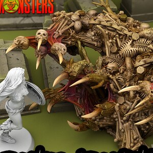 Resin Monster Bone Abomination - Etsy
