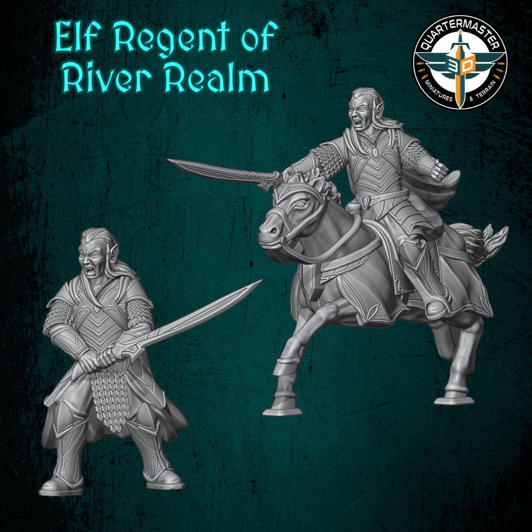 Elf Regent - Elves and Men - Quartermaster 3D - Etsy
