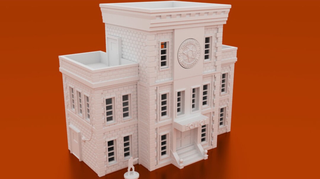 Urban Police Station Corvus Games Terrain 3D Printed PLA - Etsy