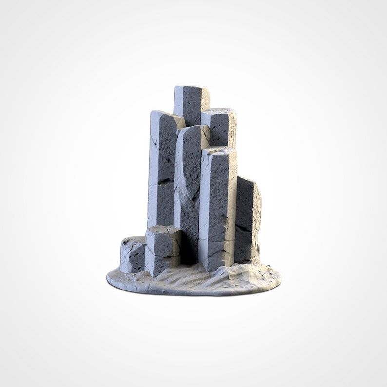 Basalt Outcroppings Scifi Terrain 3D Printed PLA Plastic - Etsy Canada